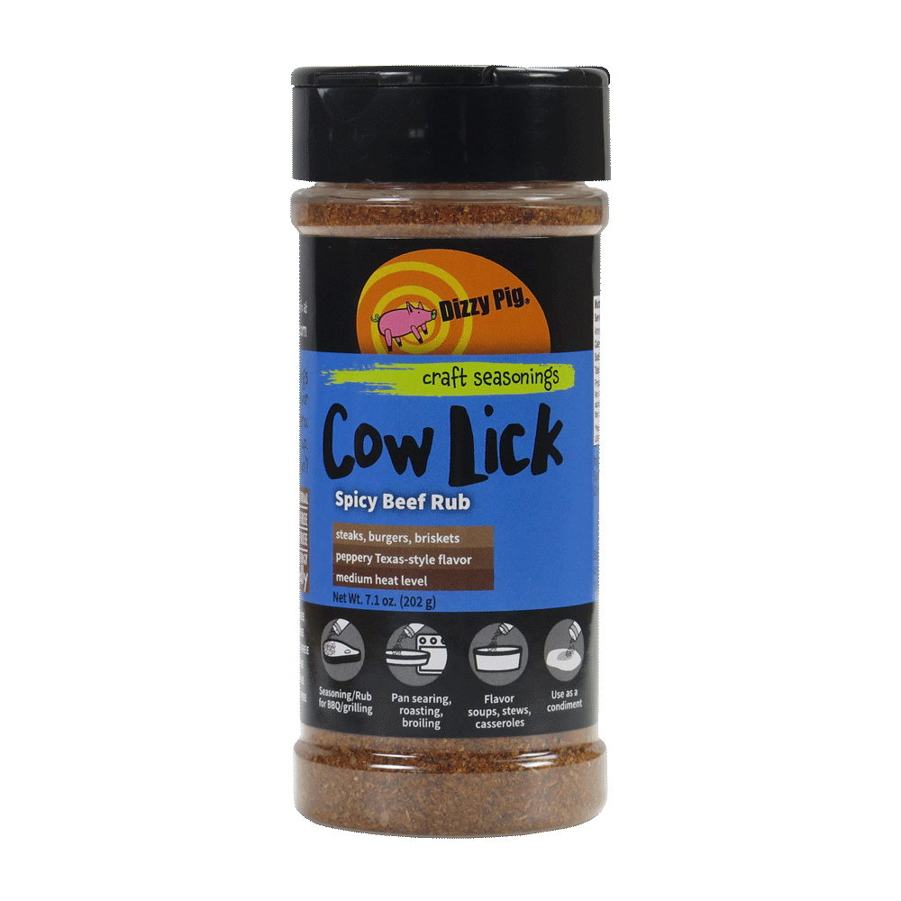 Cow Lick Spicy Beef Rub Craft Seasoning 8 oz. Refill
